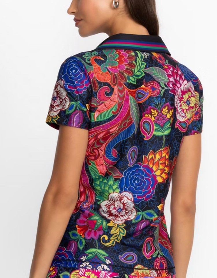 Johnny Was Bee Active Basic Polo Athletic Tee Sz Large New | eBay