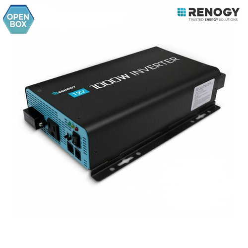 Renogy 1000W RS485 Port 12V DC to 120V AC Pure Sine Wave Inverter Open ...