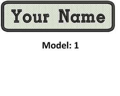 RECTANGULAR CUSTOM EMBROIDERED PATCH Sew on or Iron on patch Quality ...