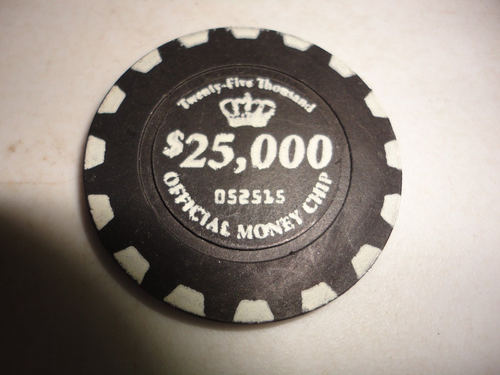 $25,000 Official Money Chip # 052515 Poker Las Vegas preowned | eBay