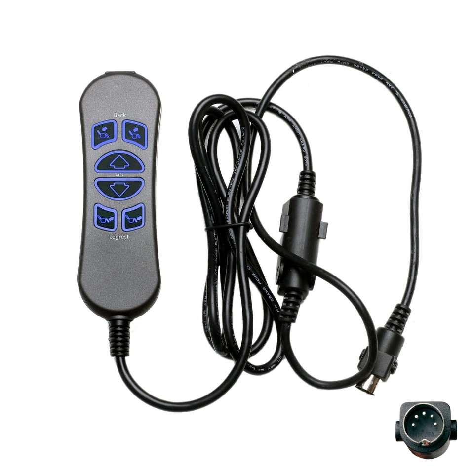 6 Button 5 Pin Lift Chair Hand Control Power Recliner Remote Model ...