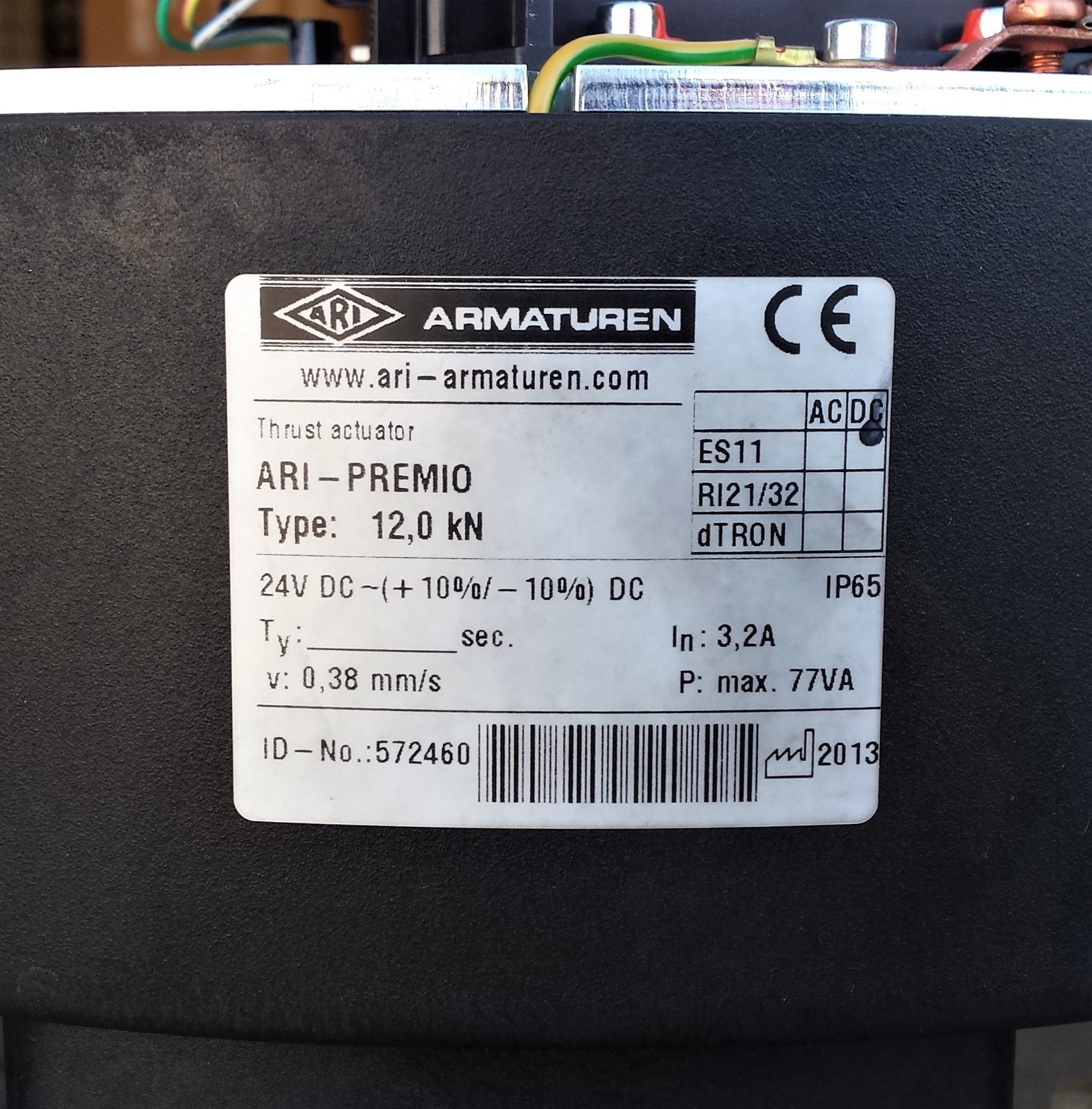 ARI-STEVI 450 4" DN100 3-way Mixing Globe Valve w/ ARI-PREMIO 12,0 kN ...