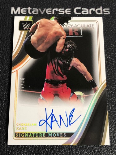 2023 Panini Immaculate WWE Signature Moves On-Card Auto Kane 07/49 | eBay