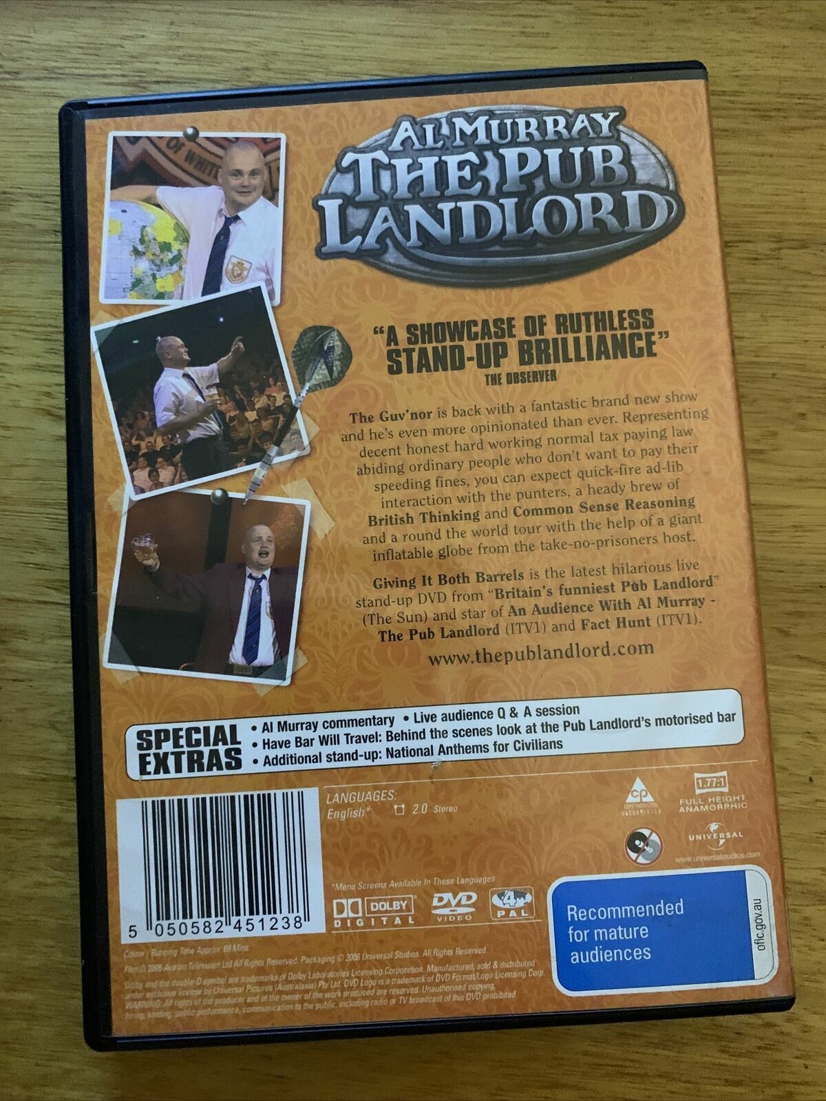 Al Murray - The Pub Landlord - Giving It Both Barrels - Live (DVD, 2006 ...