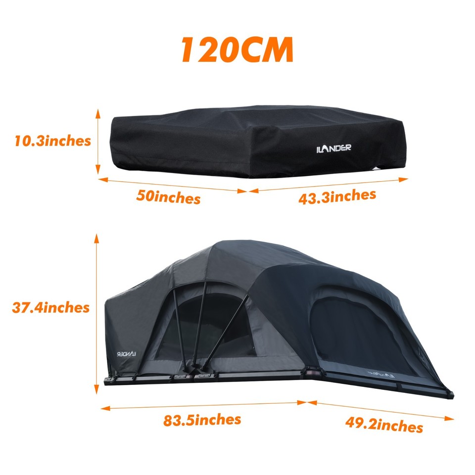 ILANDER Rooftop Tent Car Camping Tent for Truck, Jeep, SUV, Van ...