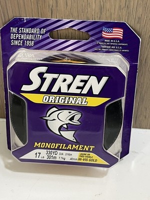 Stren Original Monofilament 17 lb 330yd/301m Hi-Vis Gold Fishing Line ...