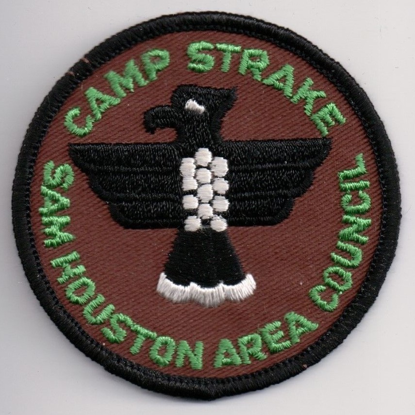 B BSA Patch, Camp Strake BRN Bkd, 1960-70s, Sam Houston Area Council ...