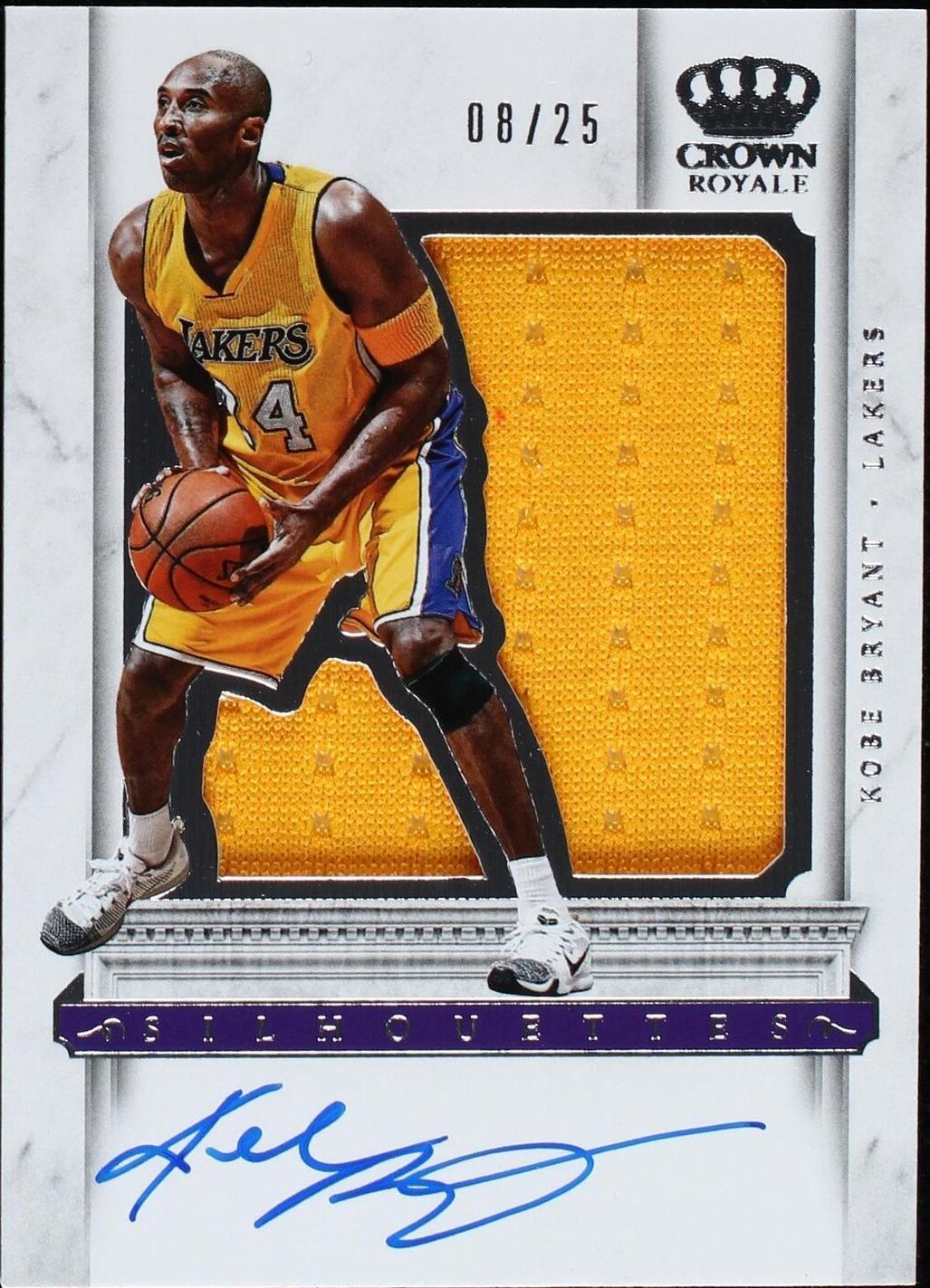 2017-18 Panini Crown Royale - Silhouettes Kobe Bryant #S-KBR /25 (AU ...