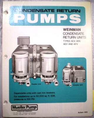 WEINMAN Condensate Return Pumps Catalog Mueller Pump ASBESTOS Gaskets ...