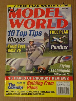 RC MODEL WORLD APRIL 1999 ISSUE with plan Panther Pattern Ship | eBay UK