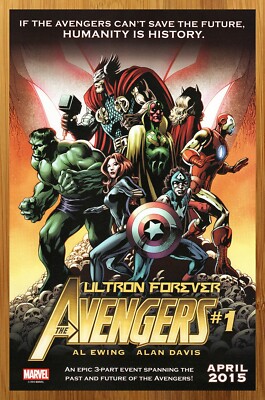 2015 Marvel Comics Avengers Print Ad/Poster Thor Hulk Ultron Alan Davis ...