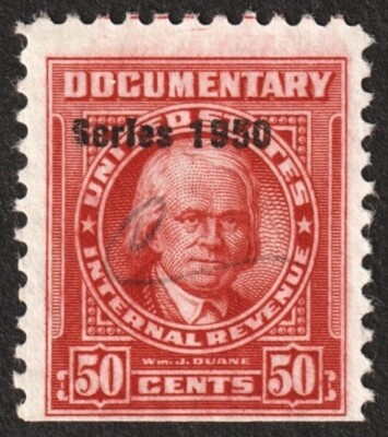 PAPER-GEM: scott#R546 US documentary revenue stamp 1950 overprint used ...
