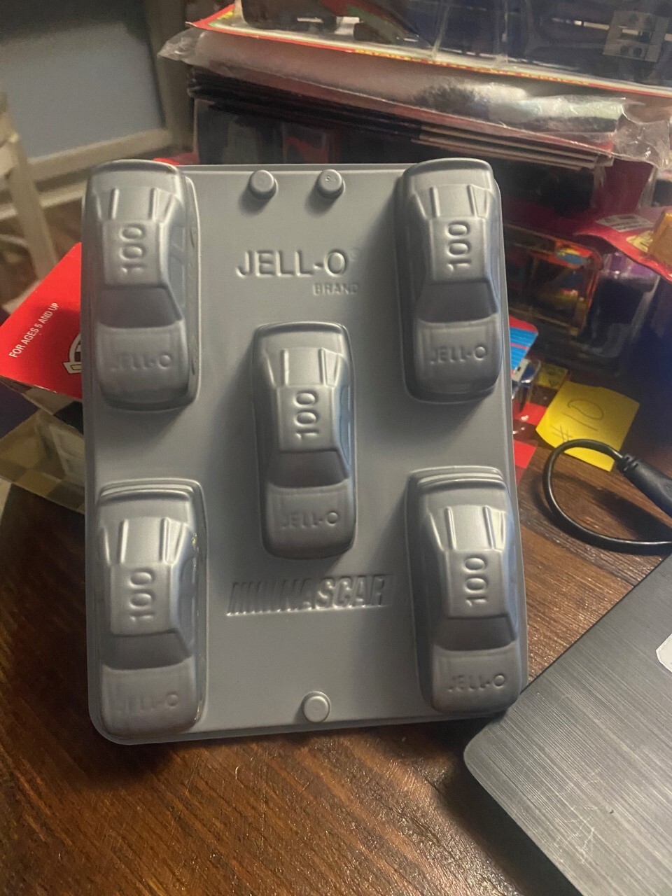 NASCAR Jello Jiggler Racecar Jell-O Molds Race Cars Plastic 5-Car Mold ...