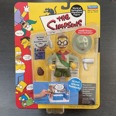 Playmates World of Springfield Simpsons Figure - Scout Leader Flanders ...