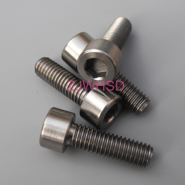 4pcs M6 X 20 Titanium TI Screw Bolt Allen Hex Socket Cap Head ...