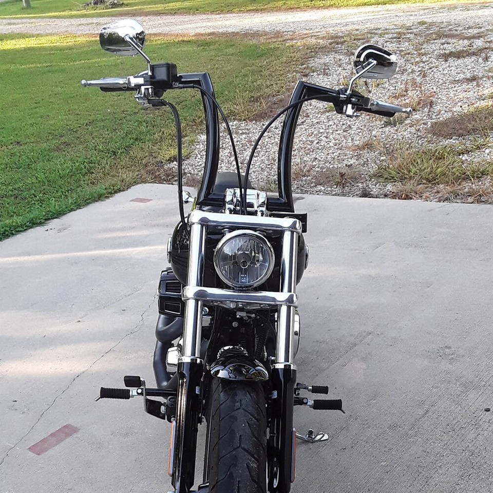 12 14" 16" Rise APE Hanger Handlebar 2" DNA Monster Fat Bars For Harley ...