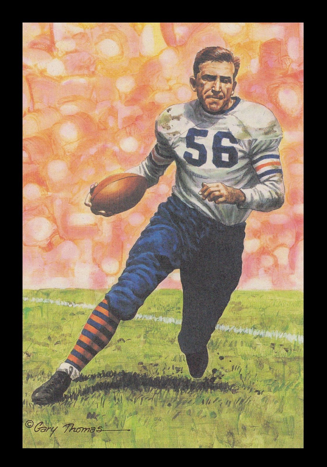 Bill Hewitt Goal Line Art Card Chicago Bears | eBay