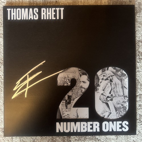 THOMAS RHETT SIGNED 20 NUMBER ONES GREATEST HITS VINYL LP - BECKETT BAS ...
