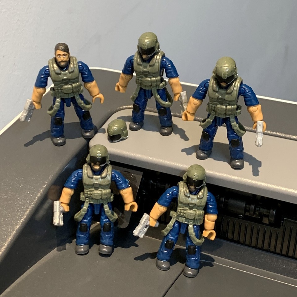 5 PILOT BROHAMMER Mega Bloks Construx Halo Infinite Pelican Inbound ...