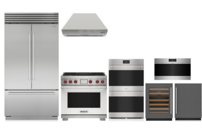 Sub Zero 42" Refrigerator Wolf 36" DF Range, Hood and 30" Wall Oven ...