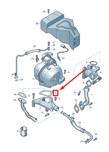 NEW AUDI A4 8EC,B7 TURBO OIL MOUNT BRACKET SEAL 059145757D ORIGINAL | eBay