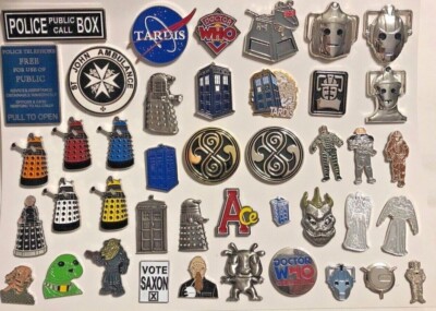 DOCTOR WHO Metal and Enamel Lapel Pins Badges (Choose from our huge ...