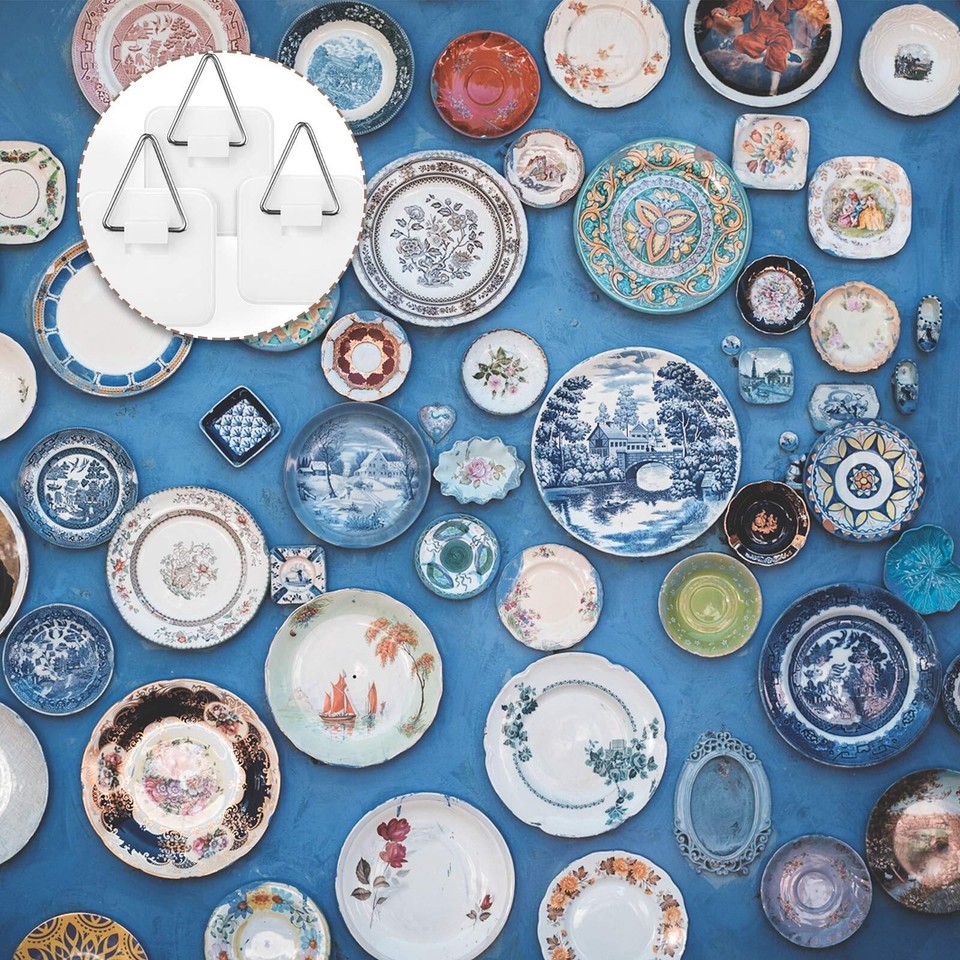 Invisible Adhesive Plate Hanger Vertical Plate Holders For Plate ...