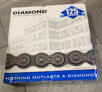 DIAMOND ROLLER CHAIN #60 X-3233-010 10FT 60 COTTERED NEW | eBay