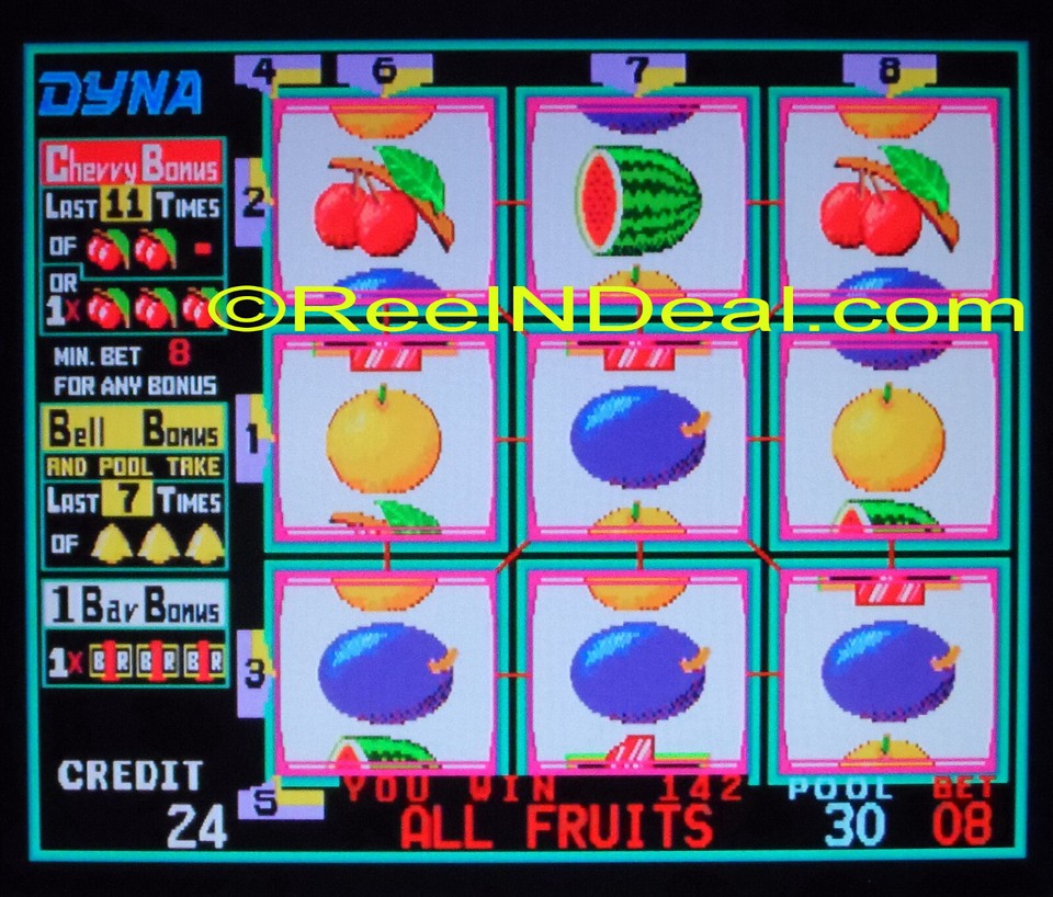 Dyna Cherry Master 8-Liner Slot Machine Rare Highly Profitable | eBay