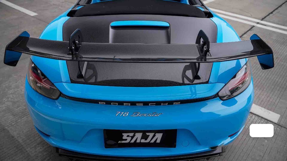 Carbon Fiber Rear Spoiler Wing For Porsche 718 981 987 Boxter Cayman ...