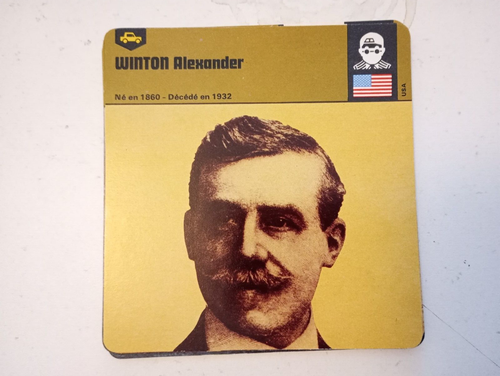 Fiche Auto circa 1978 12x12,5cm Alexander Winton | eBay