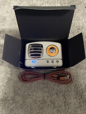 Spec Tech Wireless Stereo Retro Speaker Portable Bluetooth Vintage USB ...