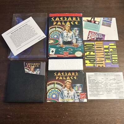 Caesars Palace - Nintendo NES - Complete W Reg Card - Tested ...