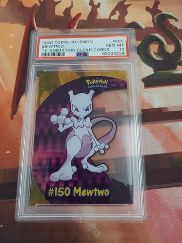 2000 Topps Pokemon PSA 10 Mewtwo TV Animation Clear Cards #PC5 DPK6 | eBay