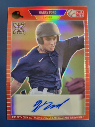 Harry Ford 2021 LEAF PRO SET ROOKIE RC AUTO #PA-HF1 SEATTLE MARINERS ...