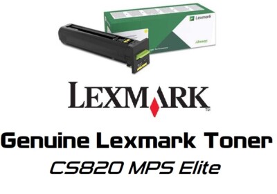 Partially New Genuine 24B6723 Yellow Lexmark CS820 MPS Elite Toner ...