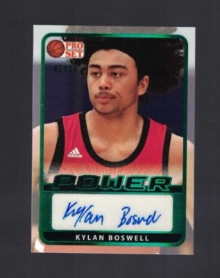 2021-22 Leaf Pro Set Power Kylan Boswell Auto GREEN #47/50 | eBay