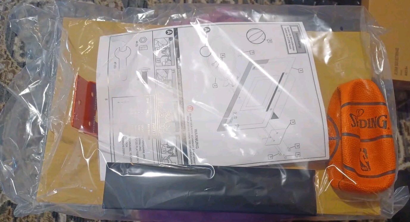 Spalding NBA Slam Jam Over The Door Mini Basketball Hoop for sale ...