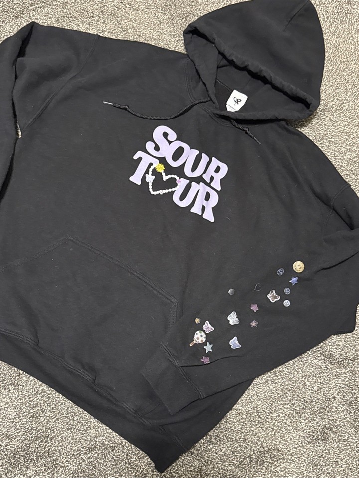 Olivia Rodrigo Sour Tour Official Tour Merch Hoodie Medium Black | eBay