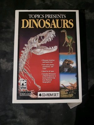 Topics Entertainment Presents DINOSAURS 4 CD-Rom set | eBay