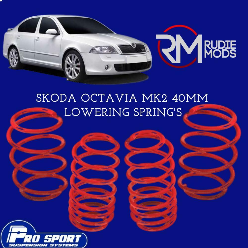 ProSport 40mm Lowering Springs for Skoda Octavia Mk2 Authorised Dealer ...