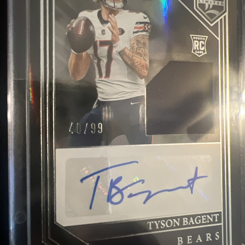 2023 Panini Limited - Rookie Patch Auto #137 Tyson Bagent /99 (AU, MEM ...