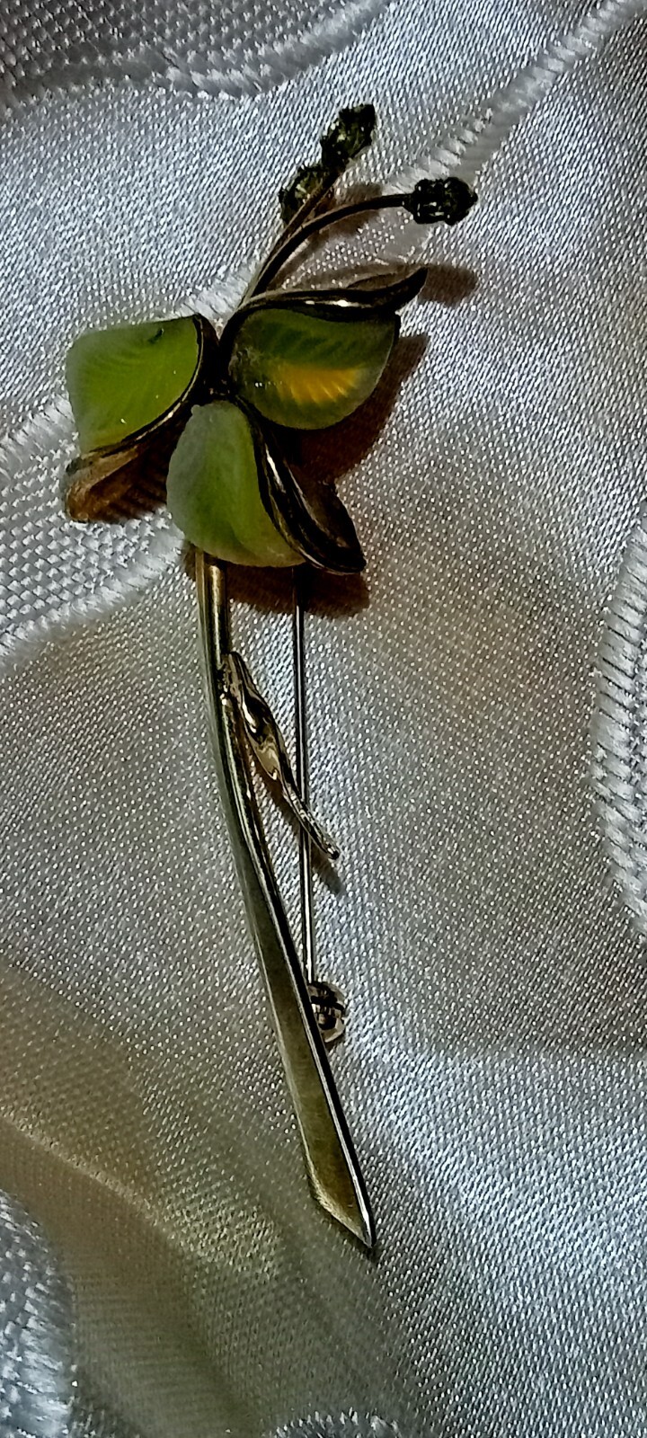 AUSTRALIAN " ARCANSAS ELIZABETH REIMER " VINTAGE GLASS & RHINESTONE Pin ...