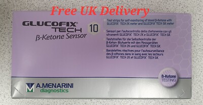 Glucofix tech ketone sensor 10s NEW- exp : 21/01/2026 | eBay UK