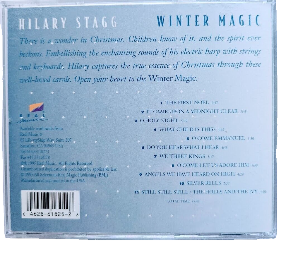 Hilary Stagg: Winter Magic (Christmas CD 1995) Holiday Electric Harp ...