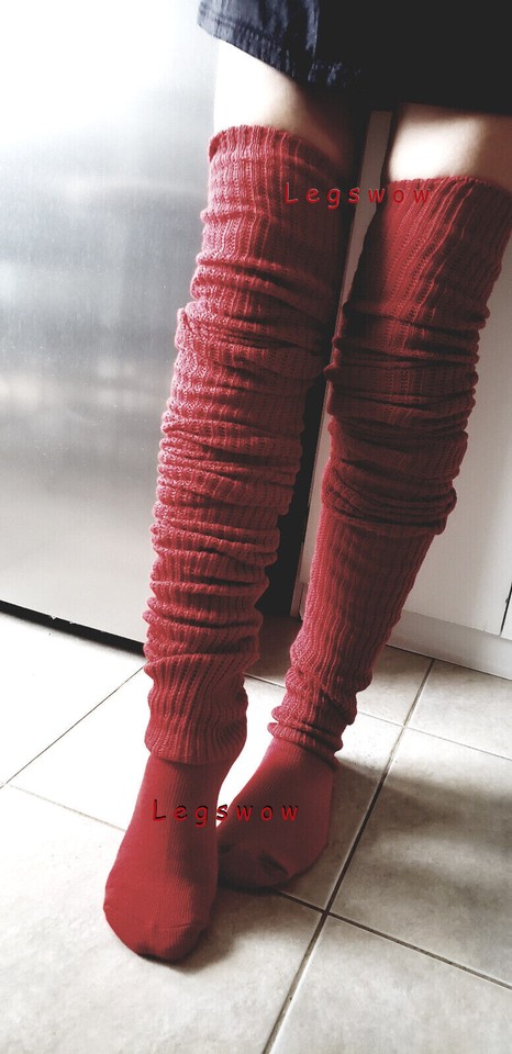 Long Loose Thigh High Slouch Socks Over Knee Japanese School Girl OTK ...