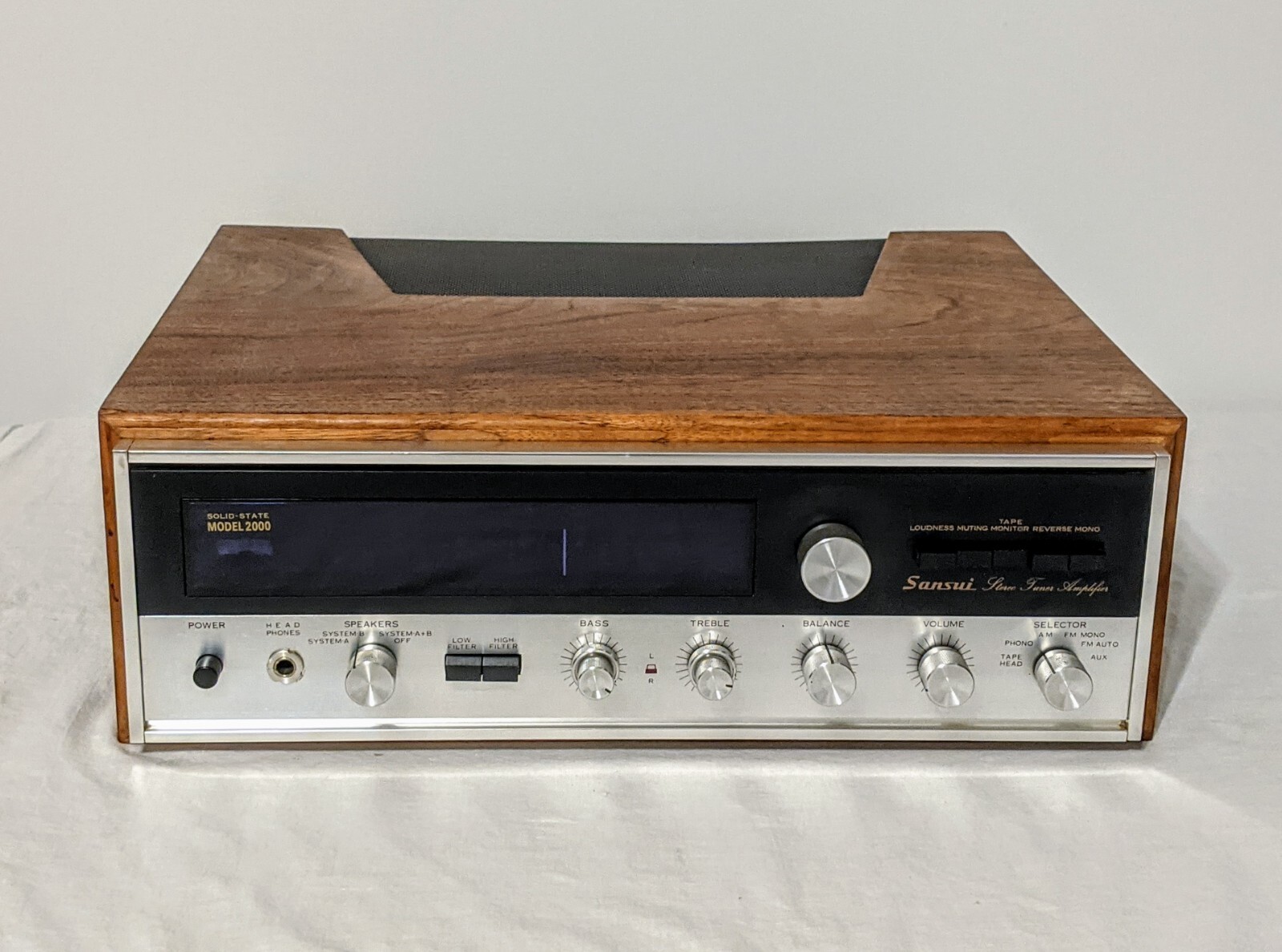 Sansui 2000 Stereo Tuner Amplifier / Receiver w/ Orig Manual Paperwork ...