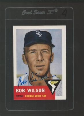 Bob "Red" Wilson Signed Auto 1953 Topps Archives #250 Baseball Card ...