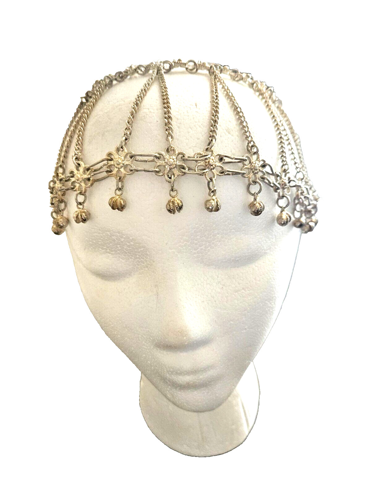 Beautiful 80s Indian Filigree Silver Tone Bells & Coi… - Gem