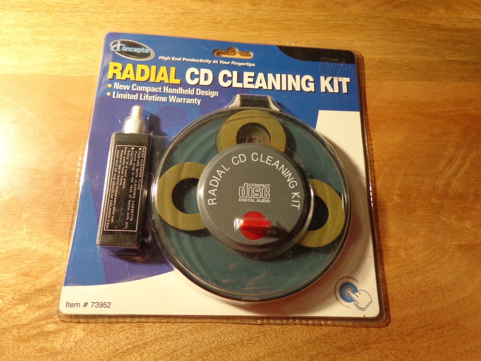 Vintage 2001 iConcepts Radial CD Cleaning Kit #73952 for sale online | eBay